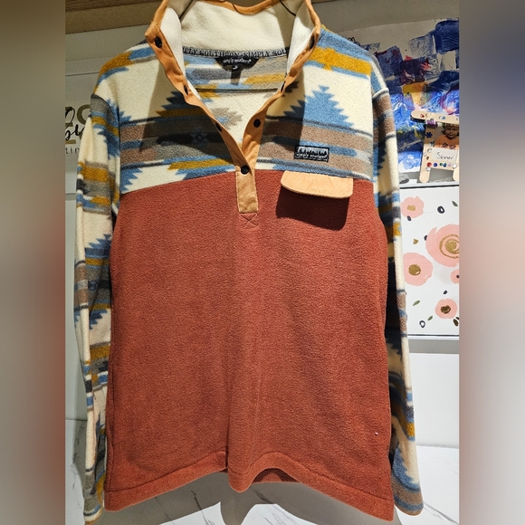Simply Southern | Tops | Simply Southern Fleece Pullover With Aztec ...